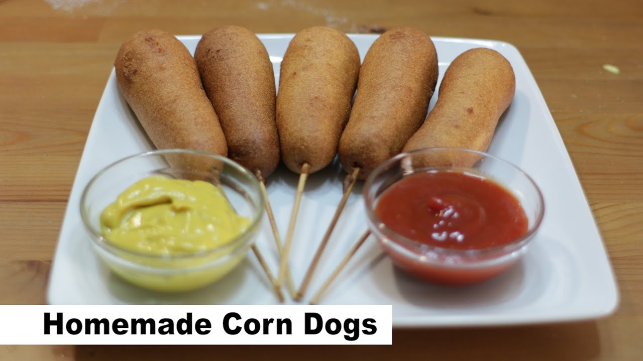 How to make corn dogs | Easy homemade corn dogs recipe short version