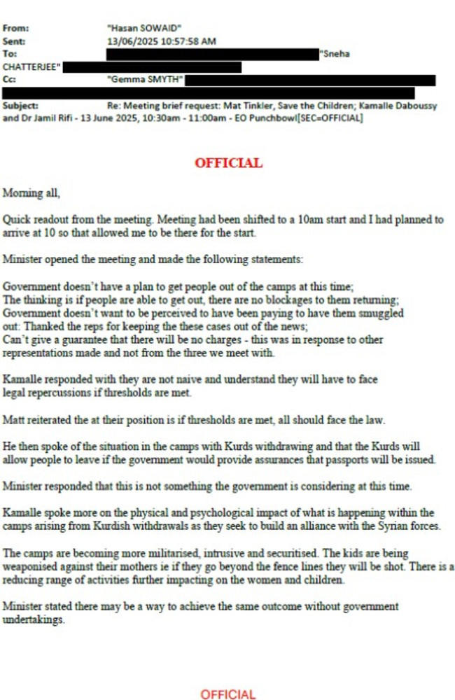 Burke lashed over new ISIS brides details