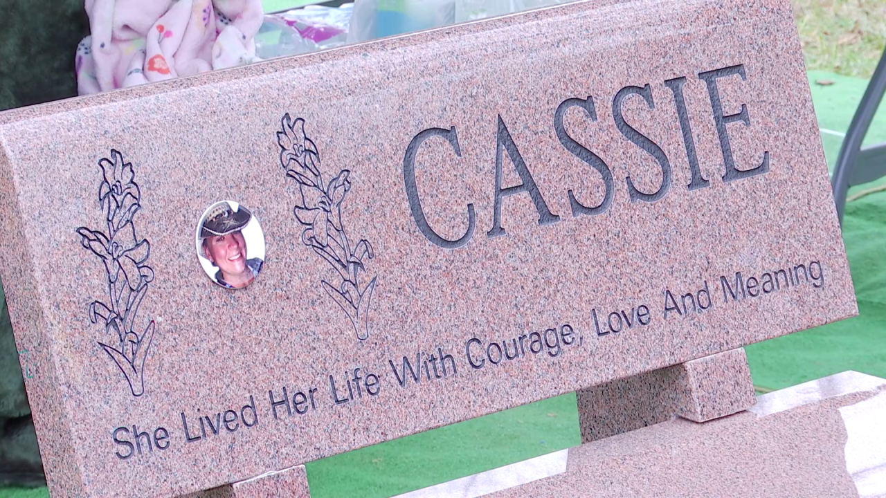 Bench dedicated in memory of Charleston patrolman Cassie Johnson