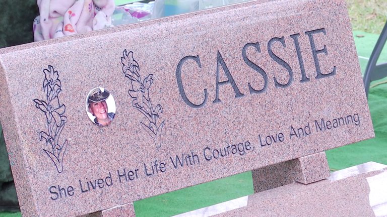 Bench dedicated in memory of Charleston patrolman Cassie Johnson