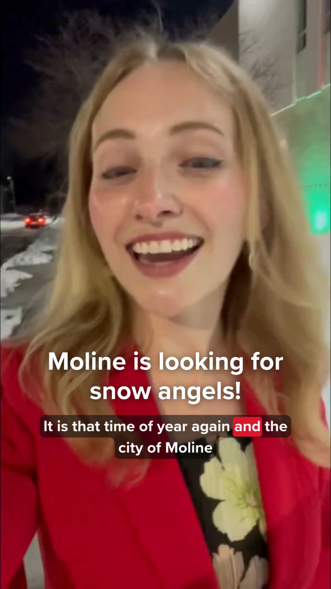 Moline is looking for snow angels! But maybe not what you think...