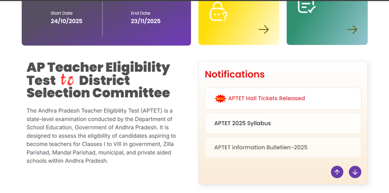 APTET hall tickets released at aptet.apcfss.in: Direct link to download ...