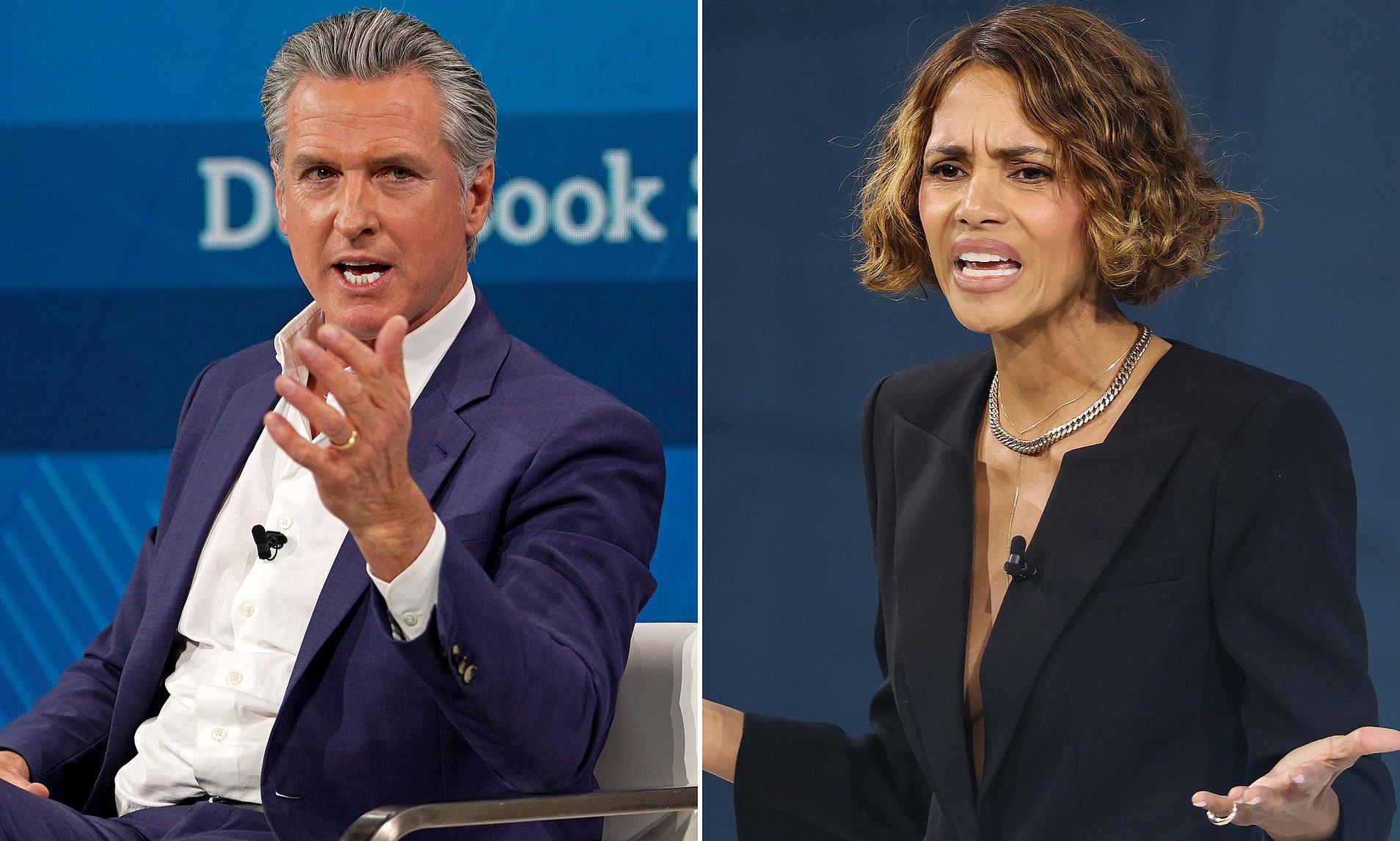 Halle Berry explodes at Gavin Newsom as she declares he 'should not be ...