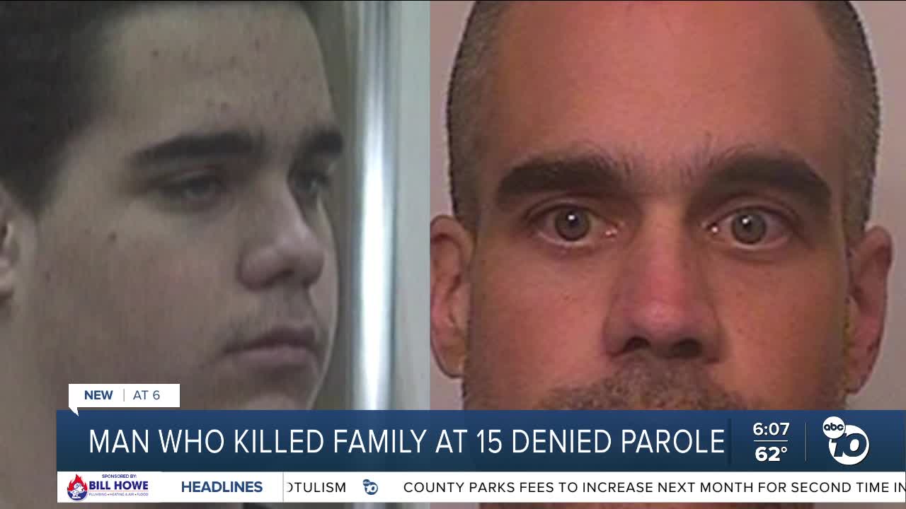 Joshua Jenkins, who killed 5 family members as a teen in '96, denied parole
