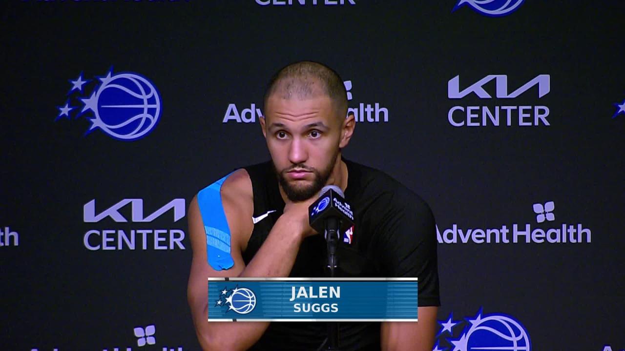 SAS 114, ORL 112: Jalen Suggs postgame media availability