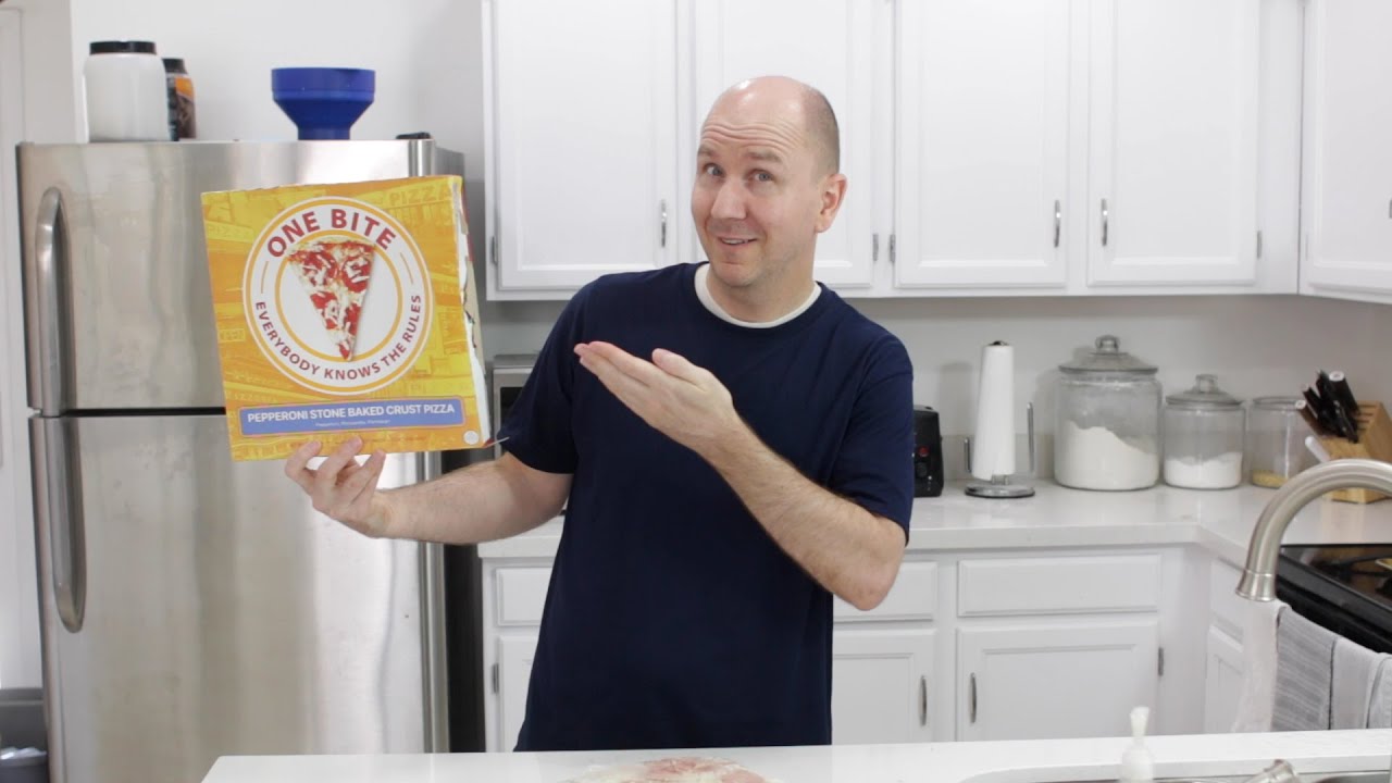One bite pizza review | Frozen pizza taste test