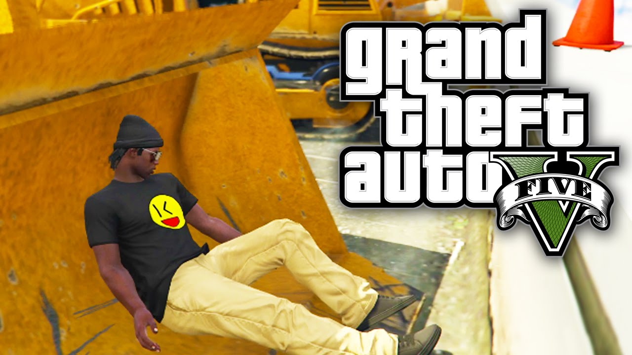 GTA 5 online - bulldozer vs mini! (GTA V online)