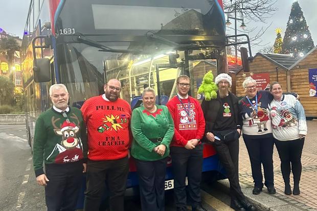Festive fun for bus drivers in the run-up to Christmas