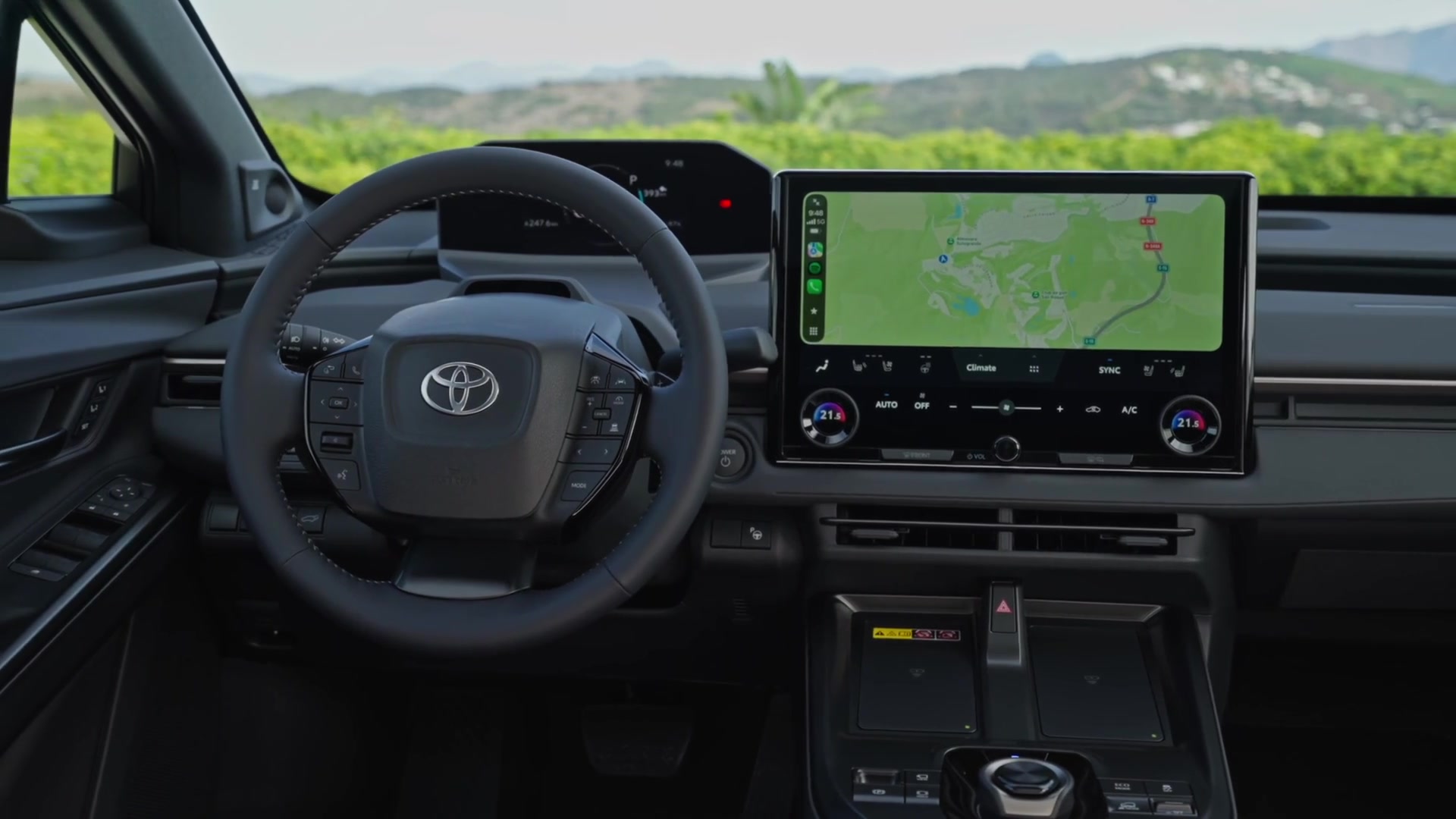 2026 Toyota bZ4X AWD interior design in precious metal