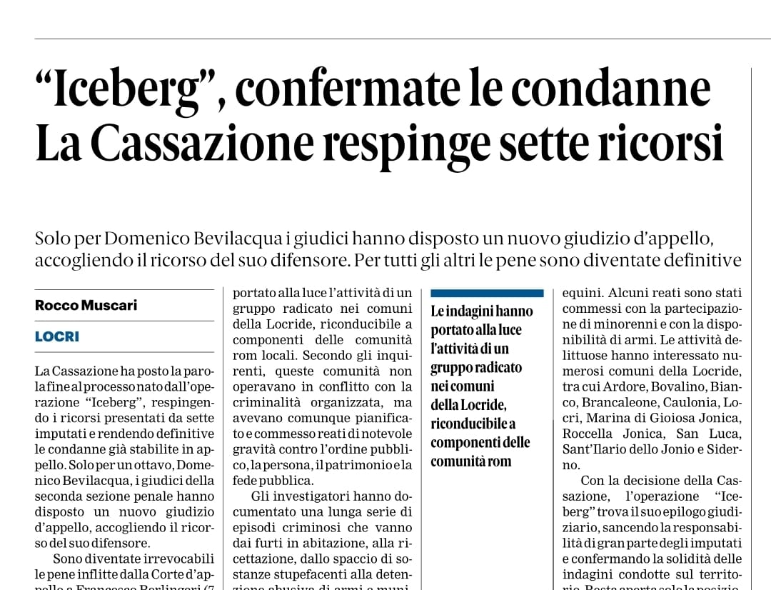 Rassegna stampa 4-12-2025 edizioni Calabria