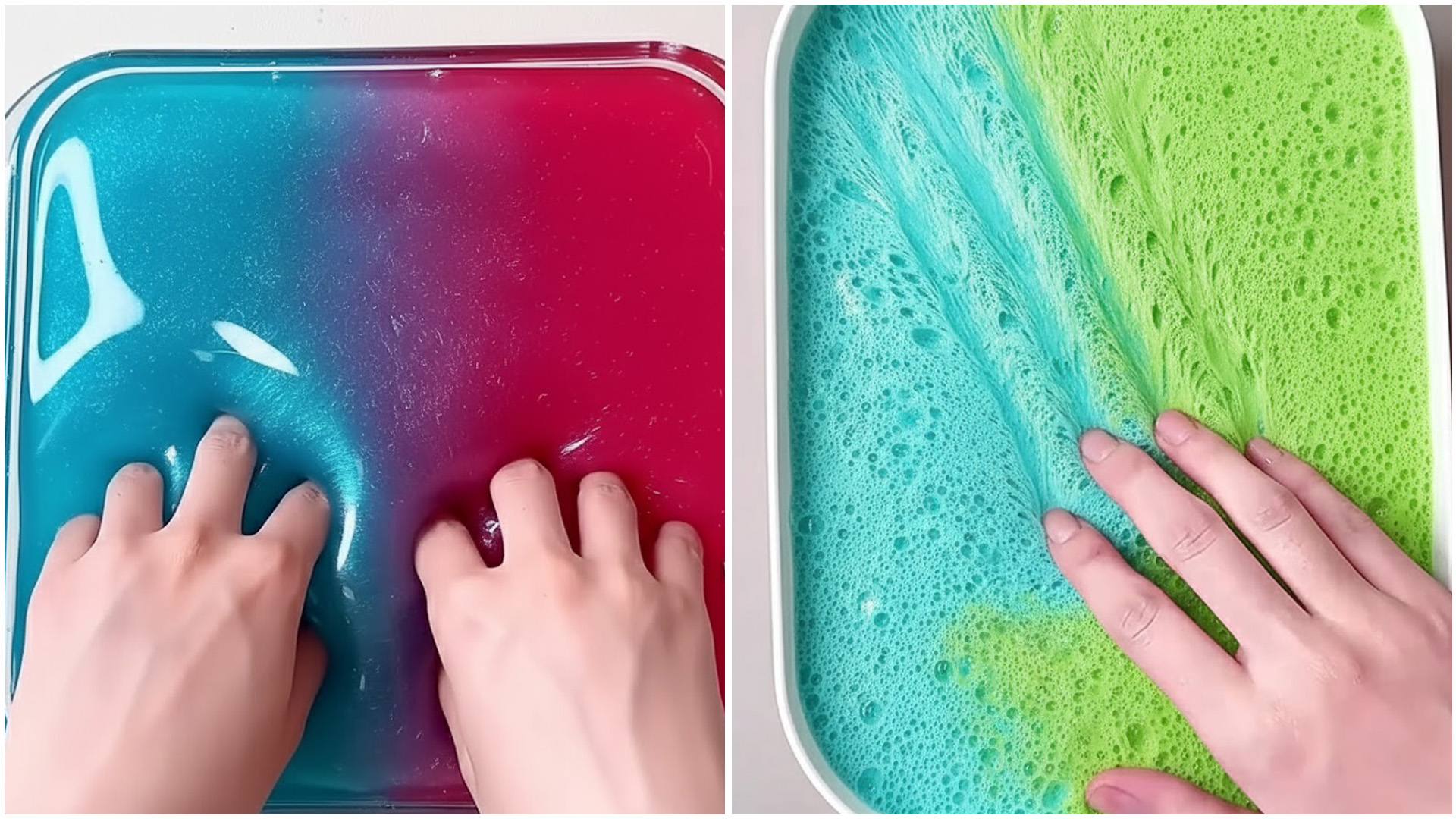 Satisfyingly playing with slime?