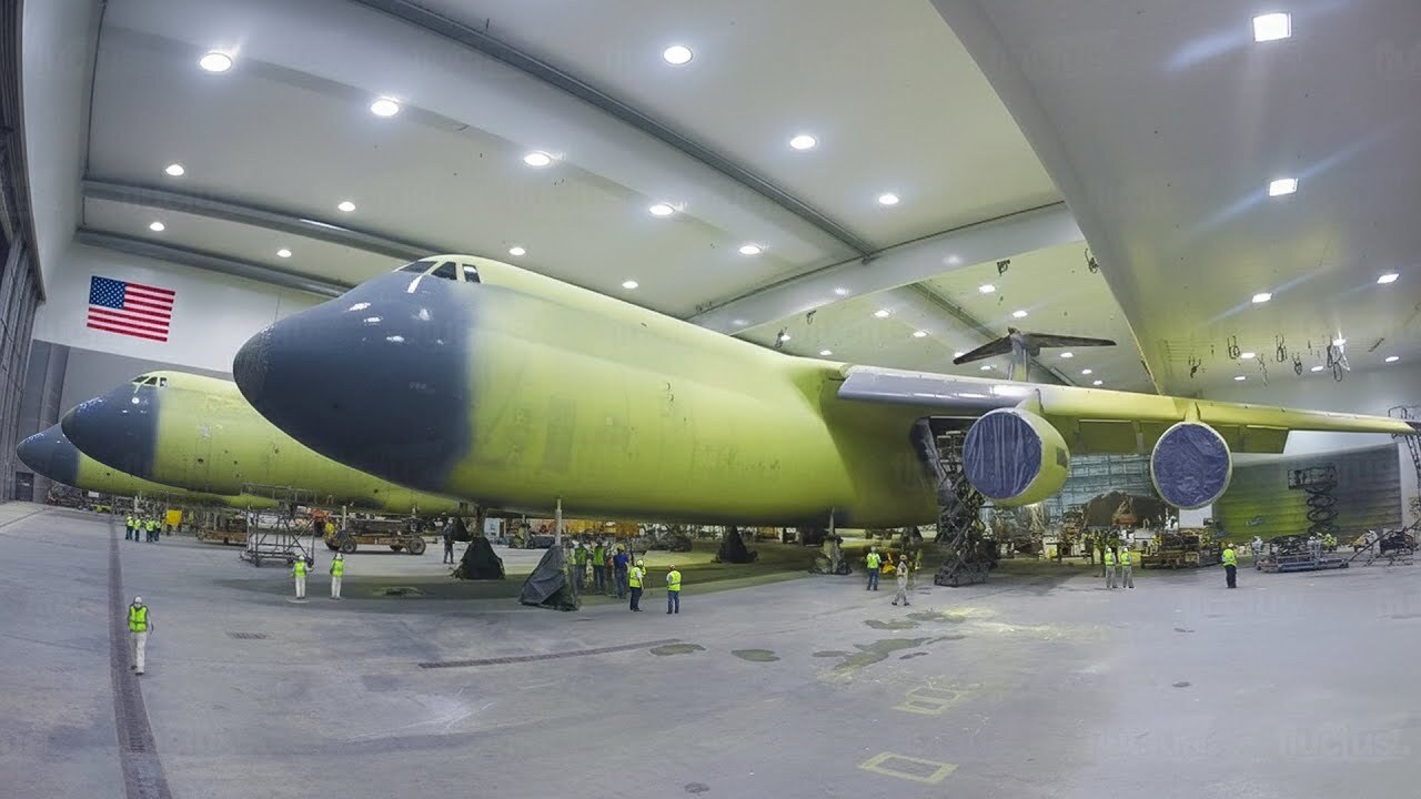 Inside restricted hangar repainting US Air Force’s largest aircraft ...