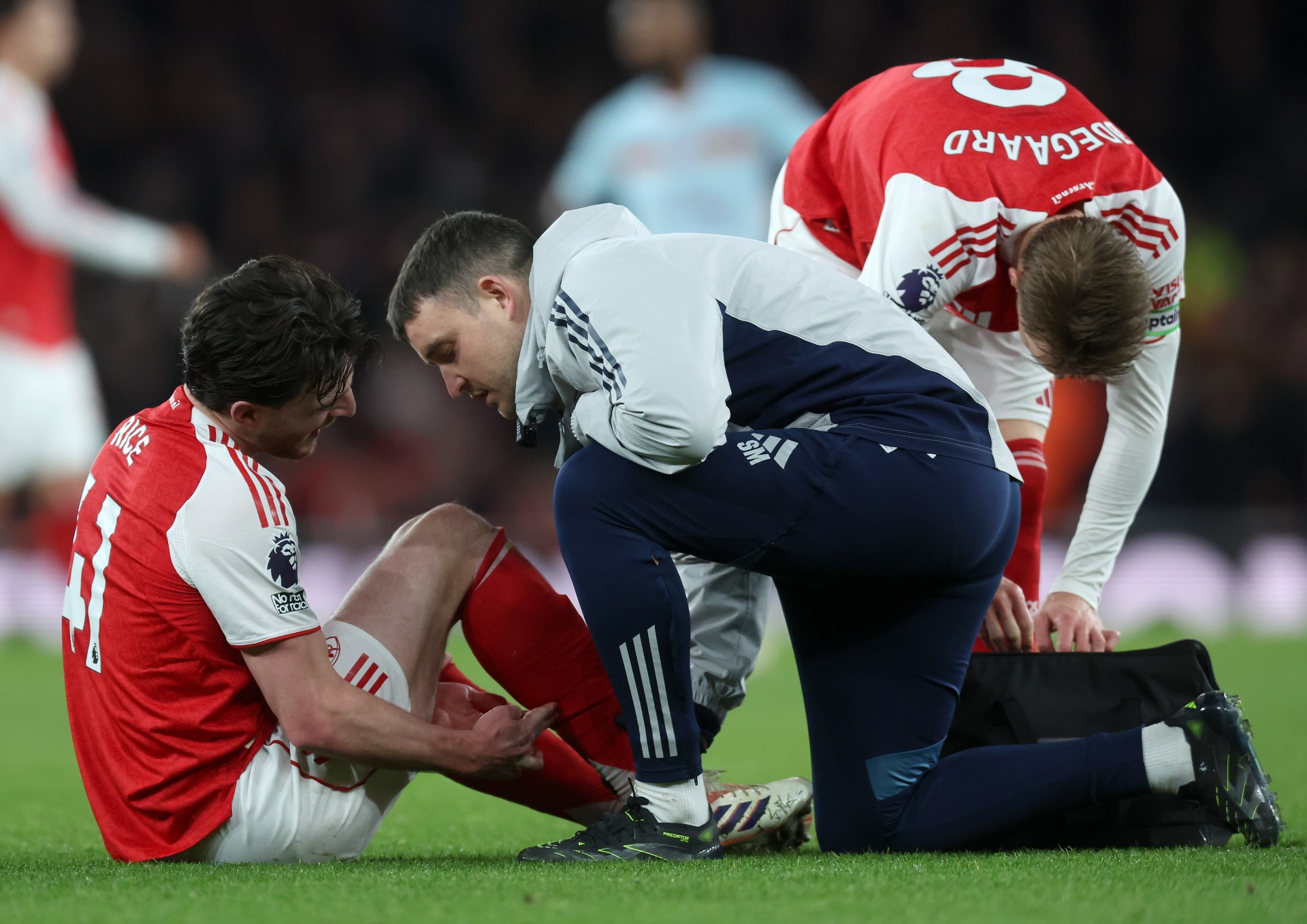 Rice provides update on injury after Arsenal win