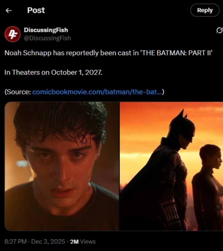 Stranger Things season 5 Noah Schnapp set to join The Batman: Part II amid Zionism backlash ...