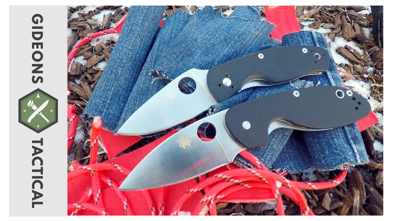 Spyderco Efficient vs Persistence budget blade comparison