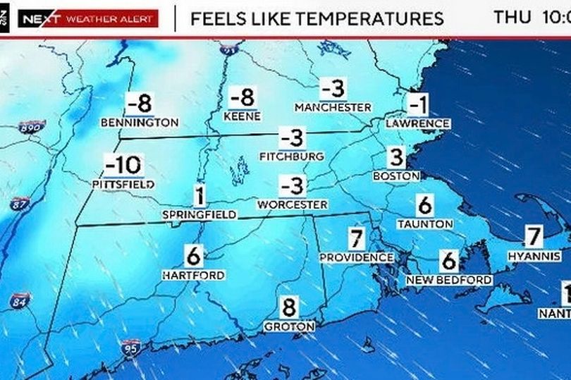 Massachusetts weather: Concerning map shows temperatures plunging ...