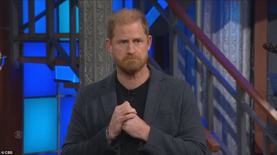 Prince Harry showered with boos from Colbert's Late Show audience