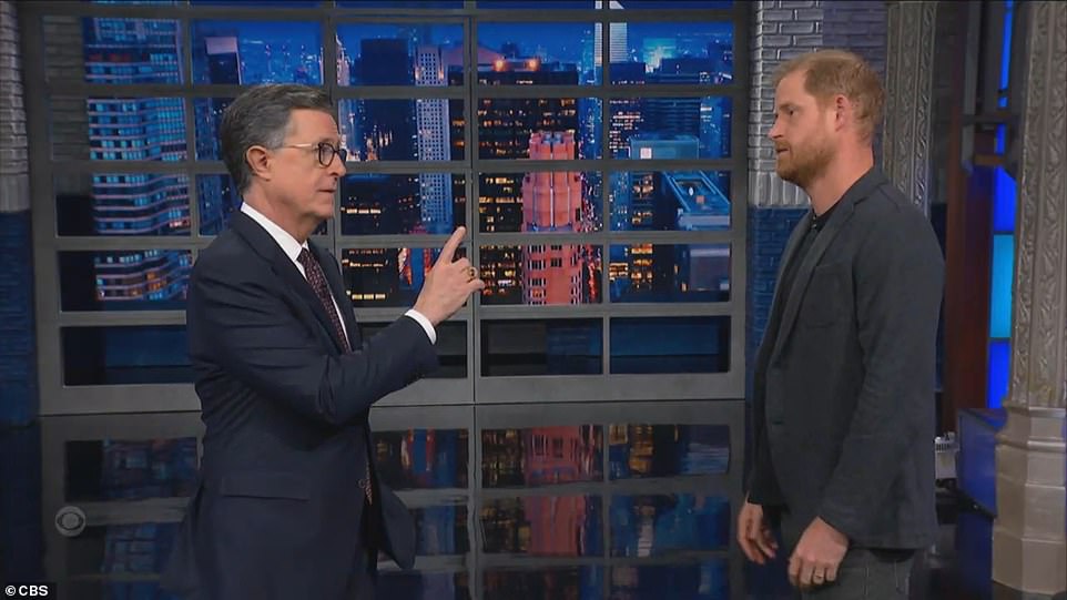 Prince Harry showered with boos from Colbert's Late Show audience