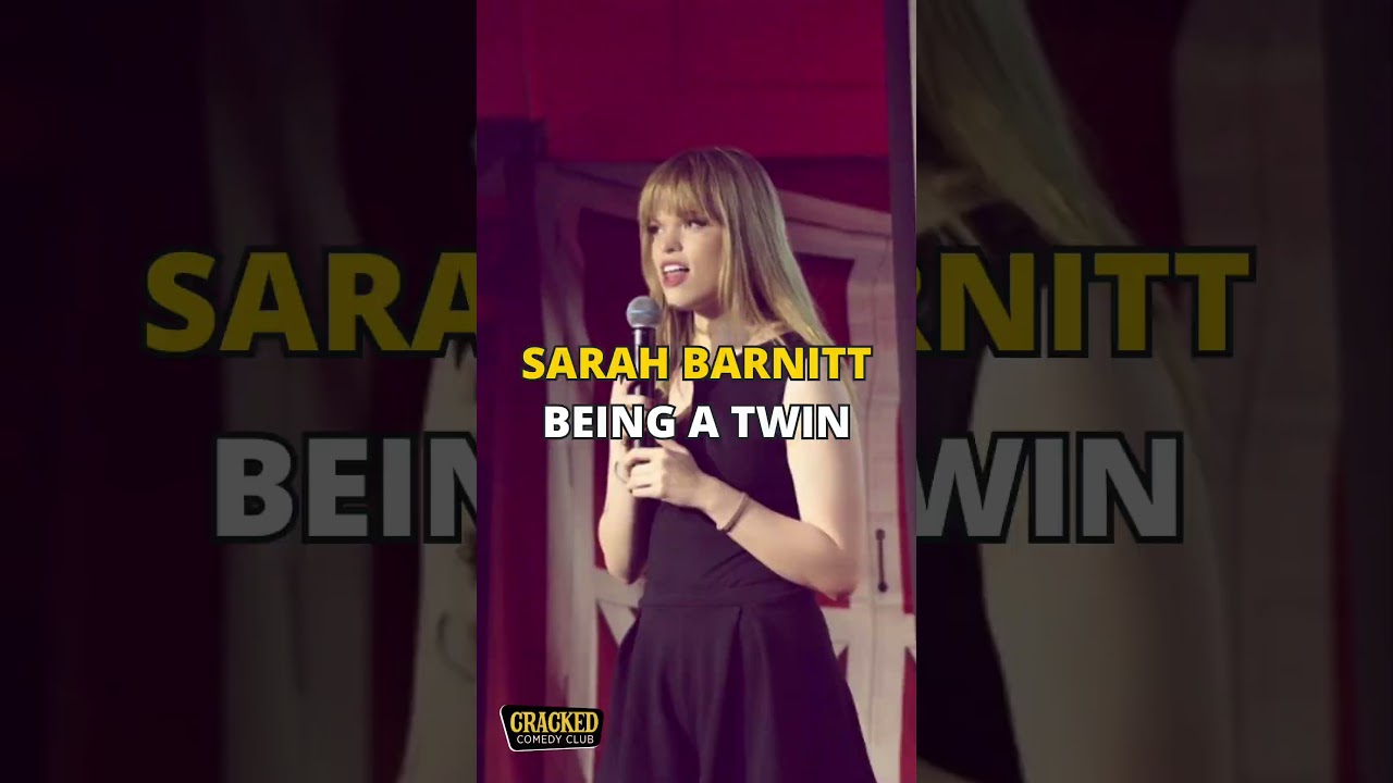 Sarah Barnitt shares comedic observations about being a twin