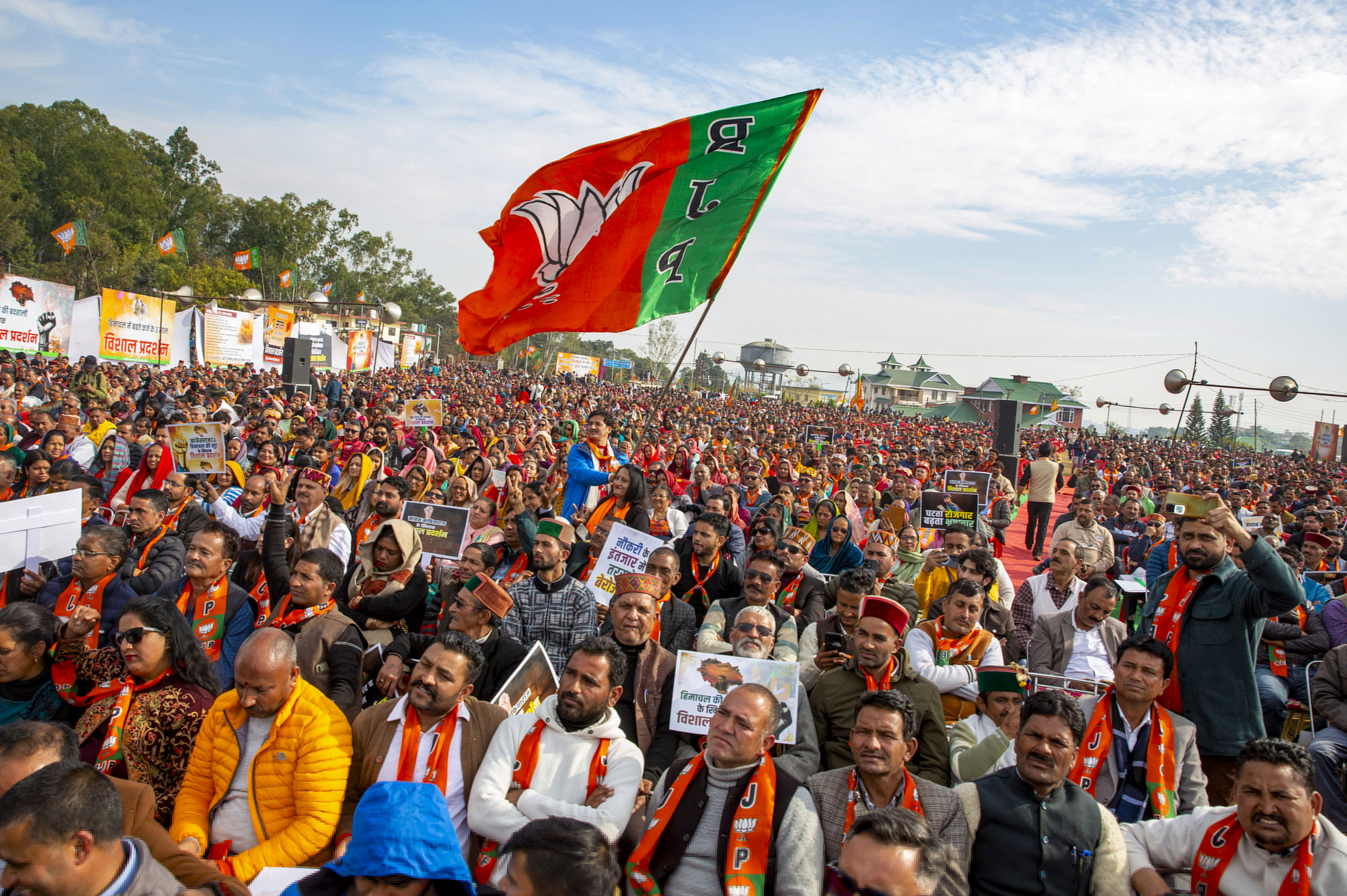 BJP opens '27 poll campaign against Sukhu govt with huge rally in ...