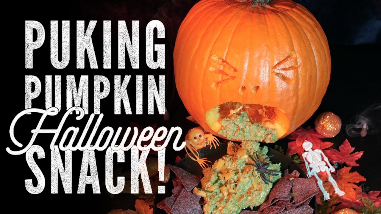 Carve puking pumpkins for the ultimate Halloween shock factor