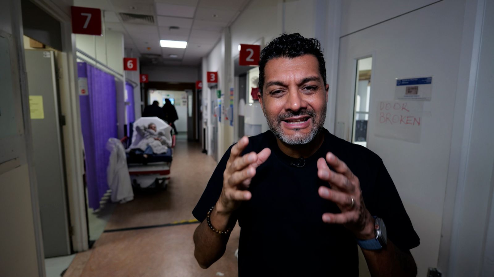 Sky News goes inside hospital struggling with winter pressure