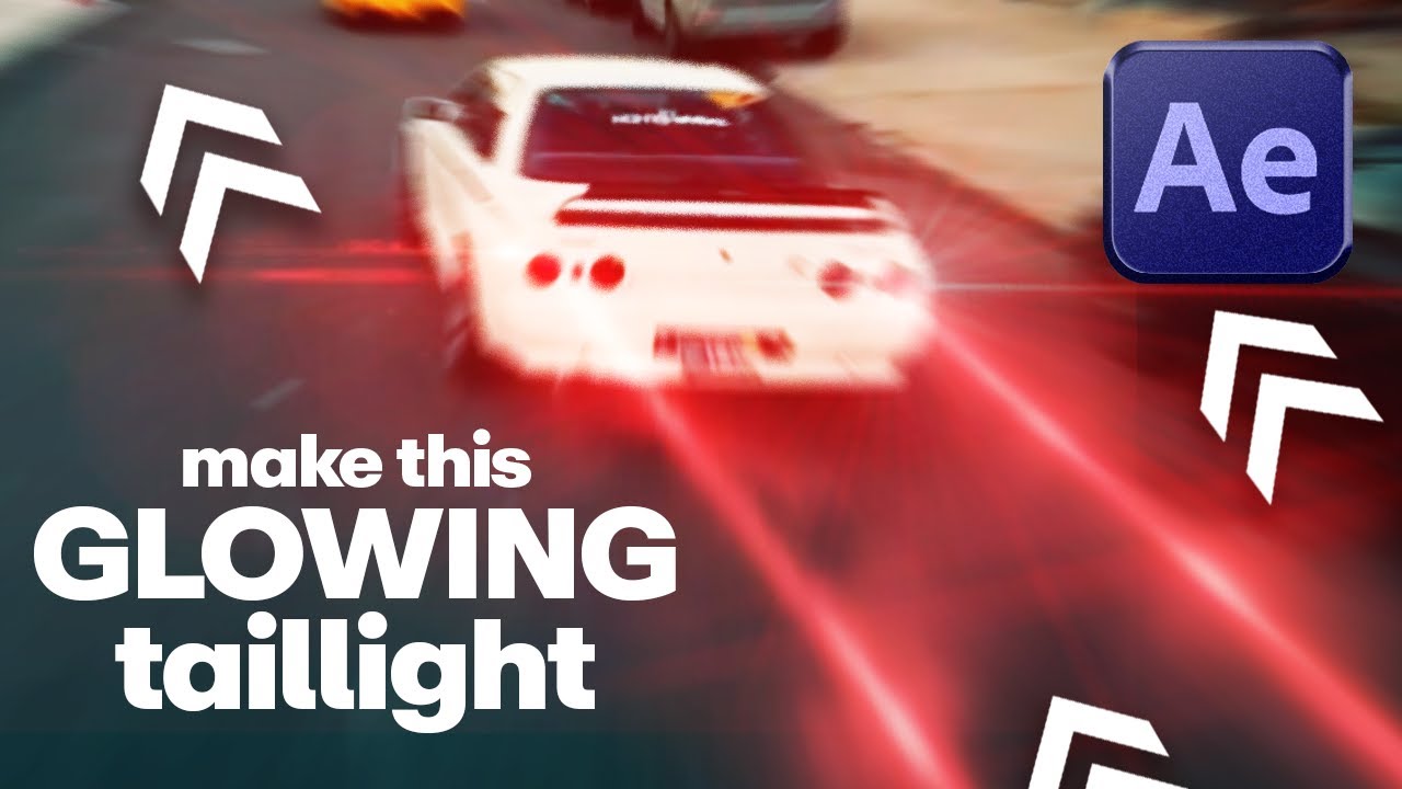 Glowing trail car taillight effect | After Effects tutorial