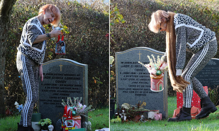 Jade Goody's mother Jackiey Budden visits her grave amid ongoing family ...
