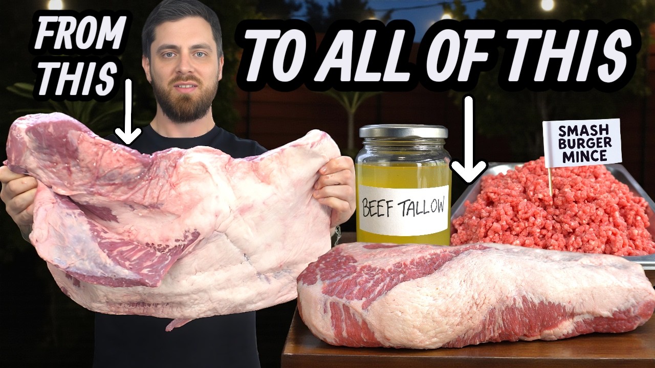 How to trim a brisket and make beef tallow plus smash burger mince