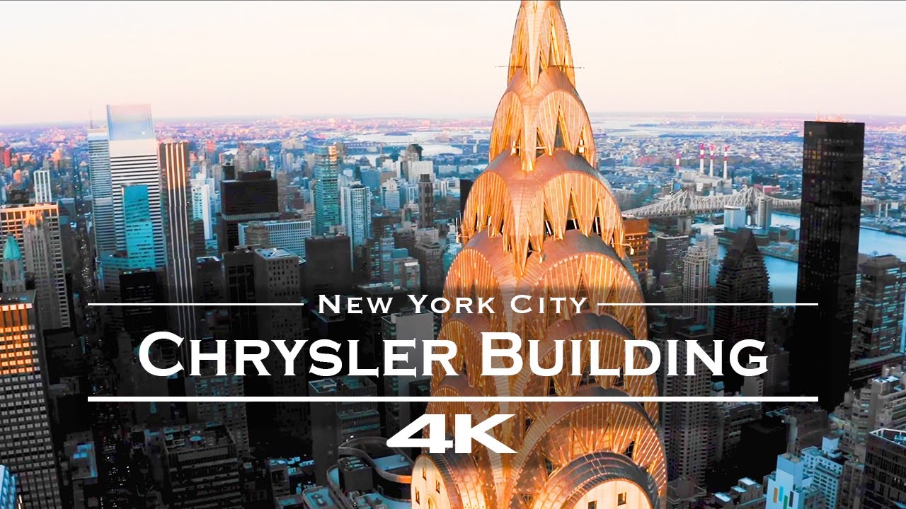 New York City from above: 4K drone tour of the Chrysler Building