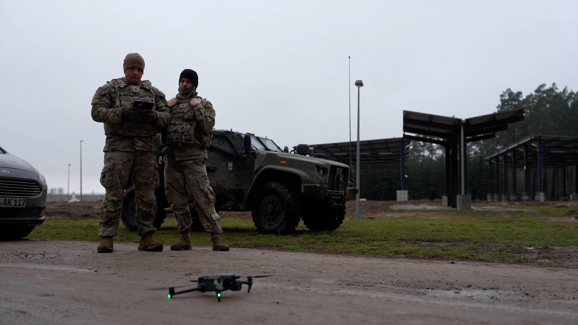 Army troops fly drones in forward land forces expansion