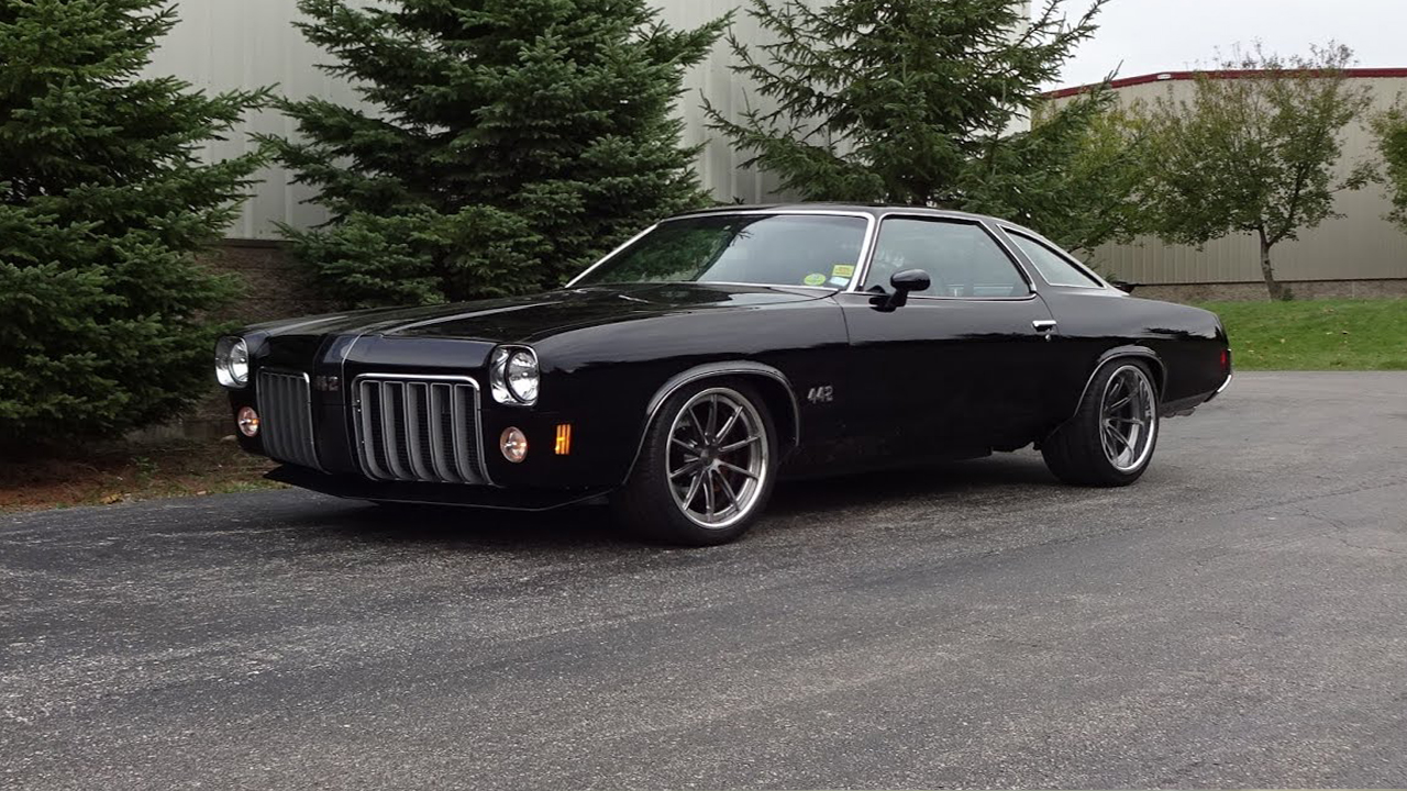 1973 Oldsmobile Olds 442 restomod custom & 455 engine sound