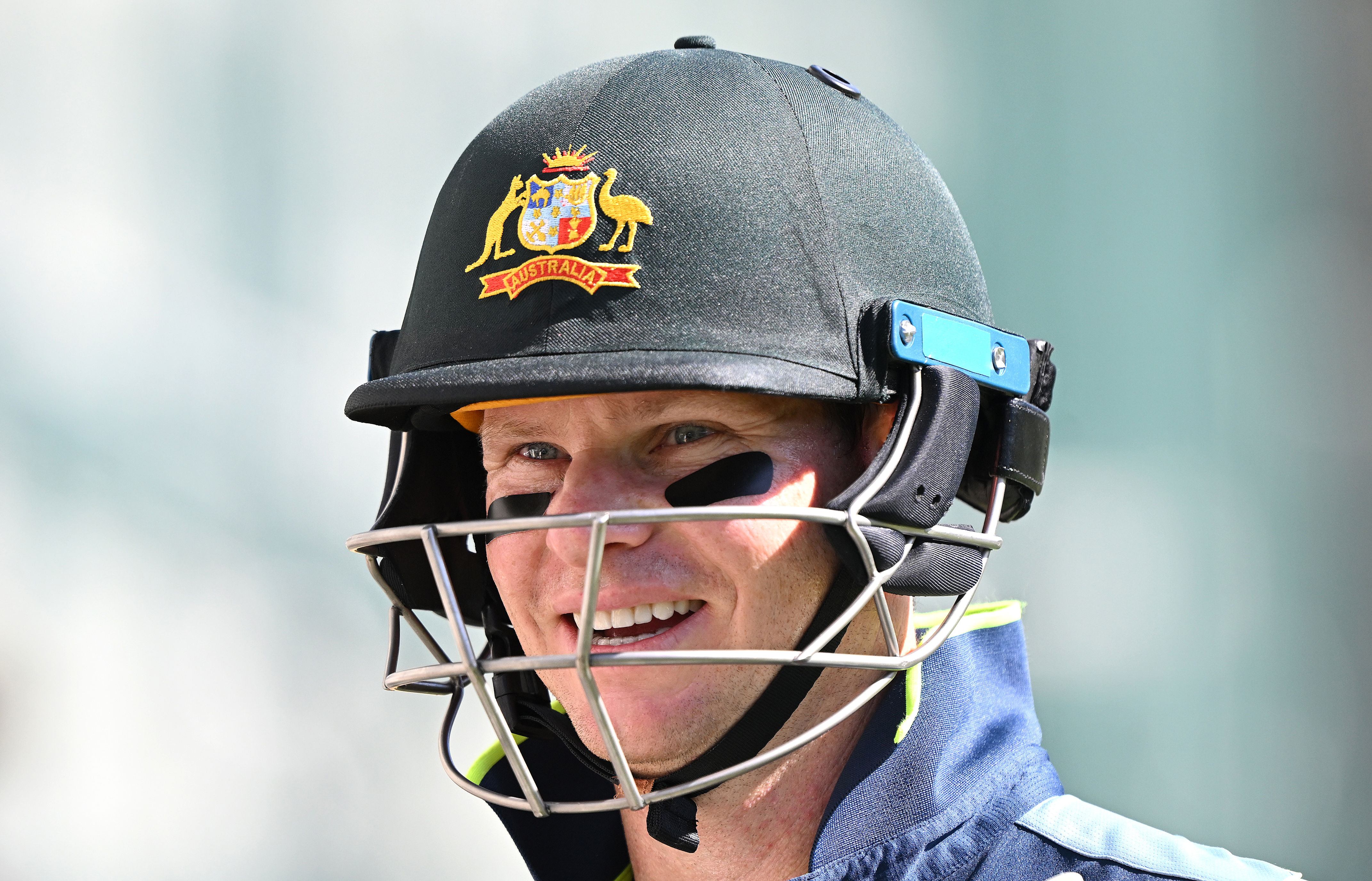 Why is Steve Smith wearing black tape under his eyes during the Ashes?
