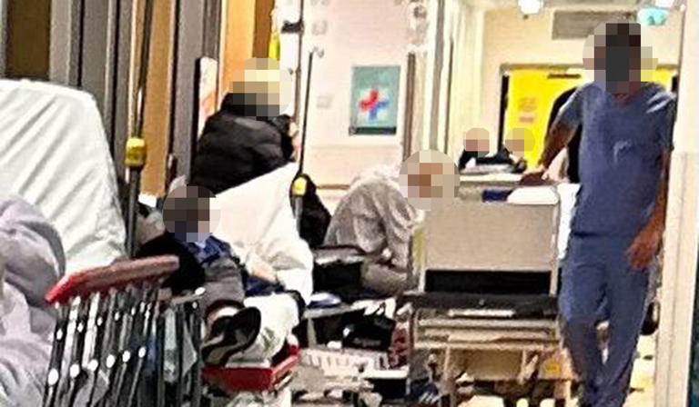 Shocking images show reality of overcrowded healthcare system