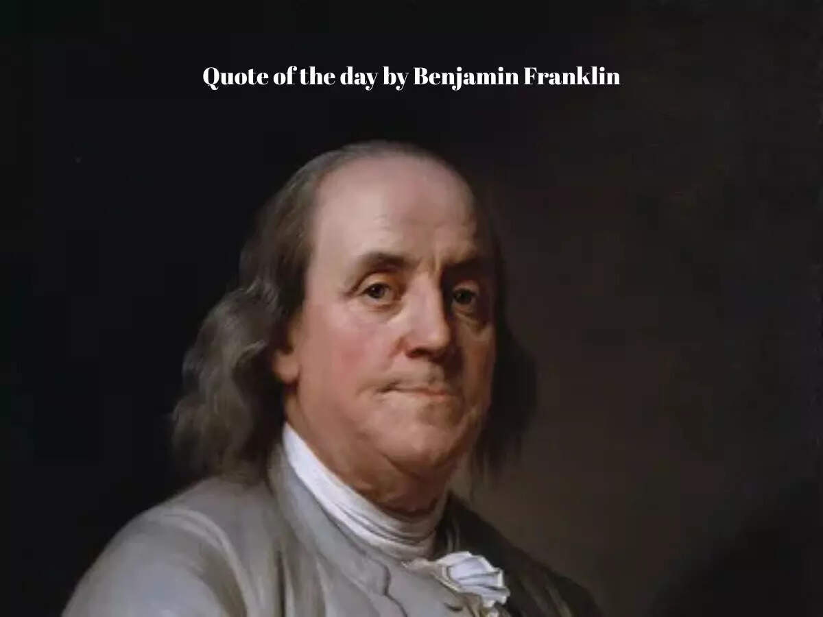 Quote of the day by Benjamin Franklin: "Well done is better than well ...
