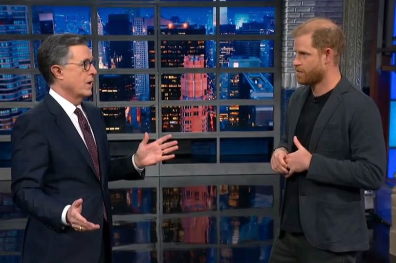 Prince Harry sparks boos as he makes surprise appearance on Stephen ...