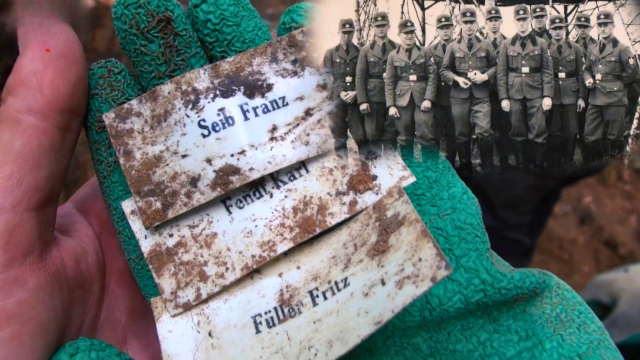 We uncovered rare WWII relics hidden beneath an abandoned German camp