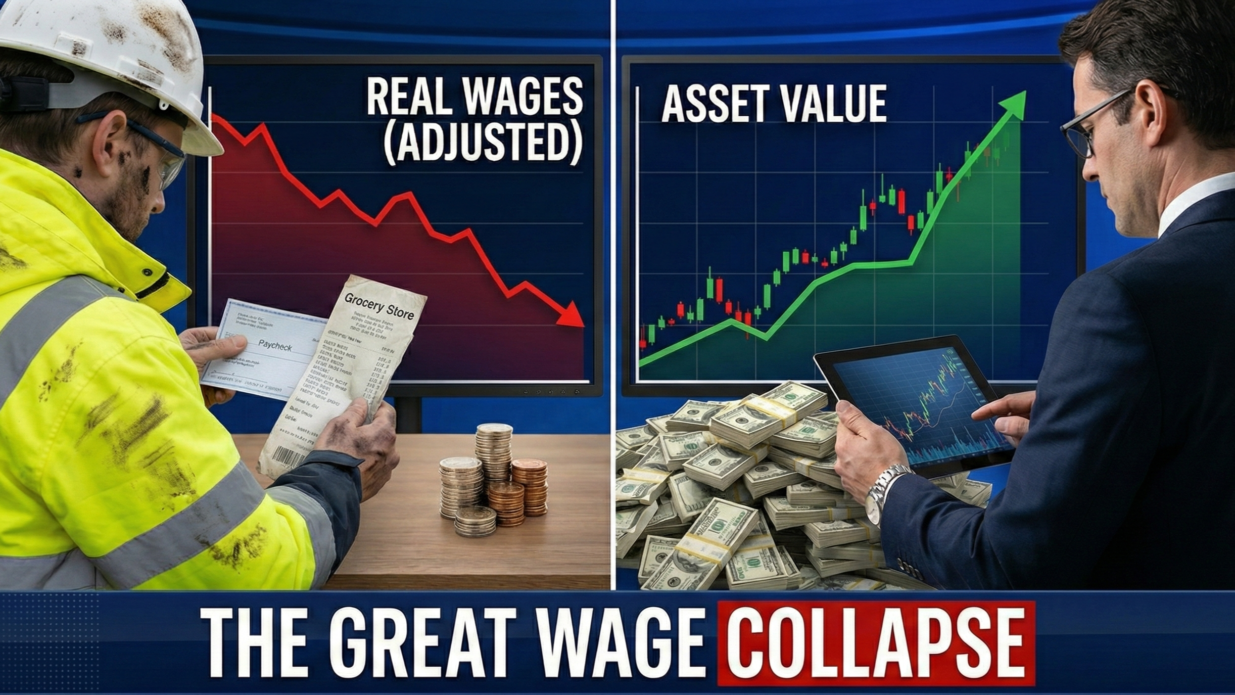 Why your wages are collapsing while the rich get richer