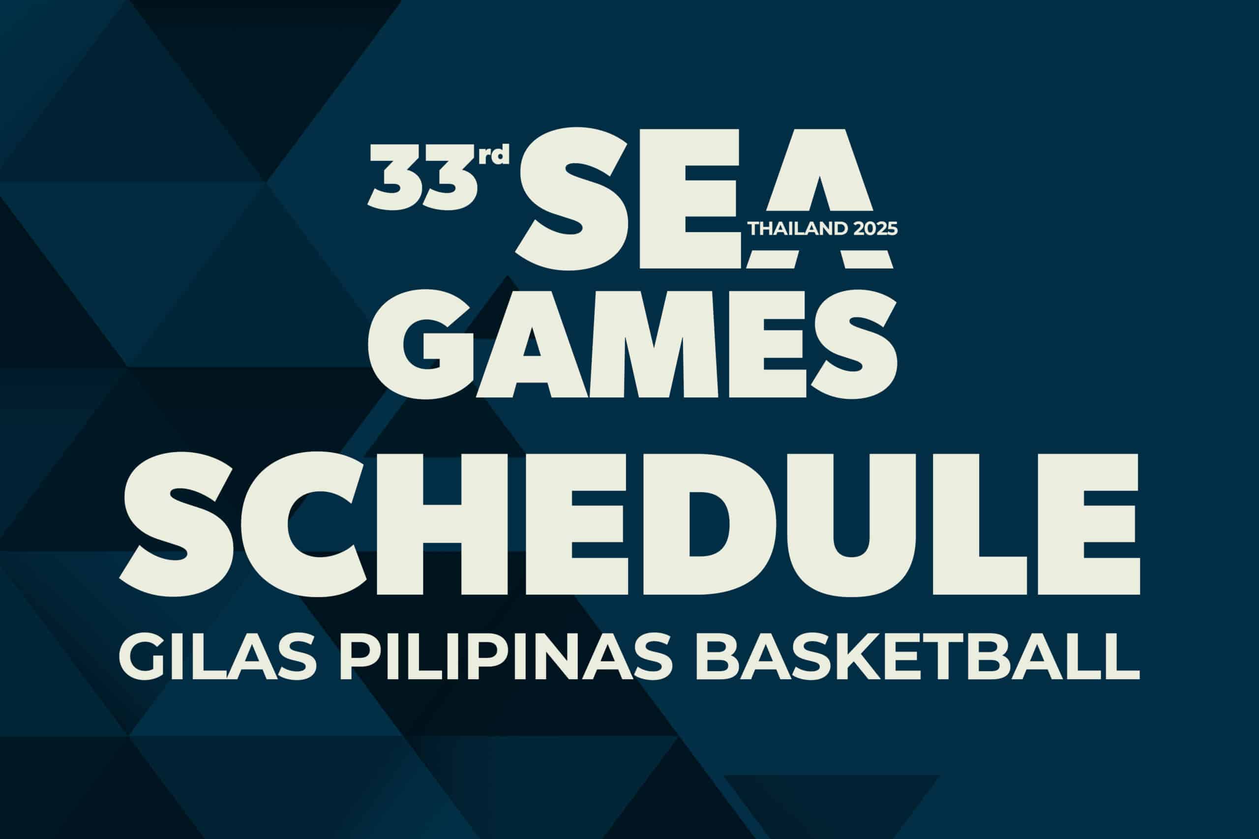 Schedule: Gilas Pilipinas at SEA Games 2025 5×5 basketball