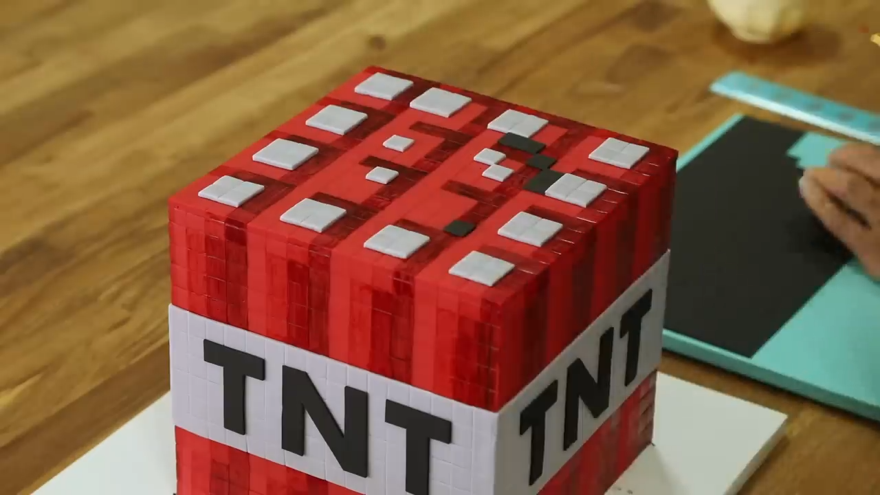 The epic TNT block cake every Minecraft fan dreams of