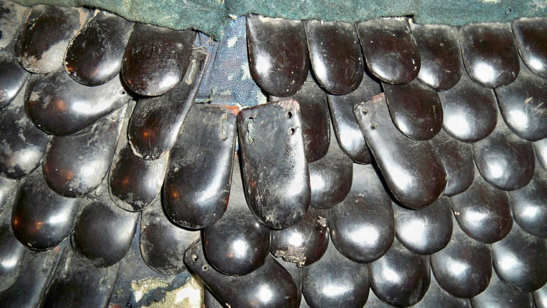 More than 6,000 "fish-scale" armor plates and weapons were found when ...