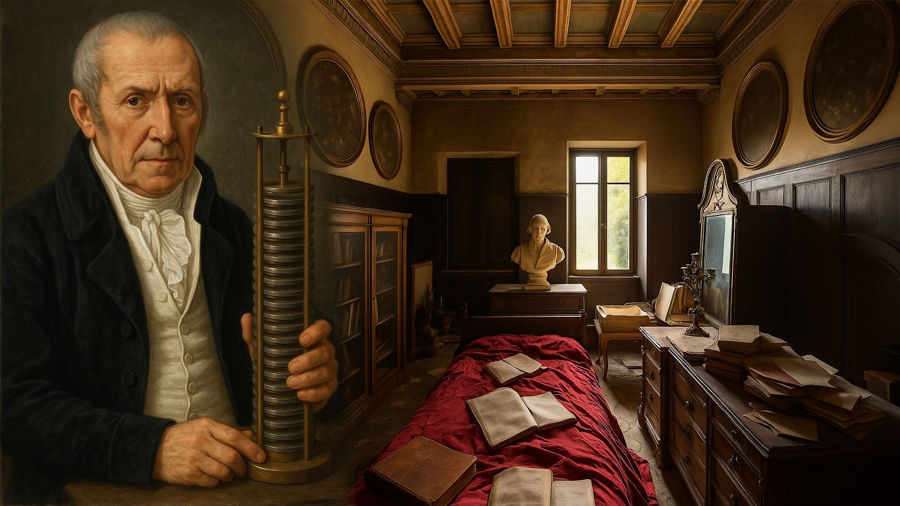 The light hit the floor and dust sparkled where his inventions once stood