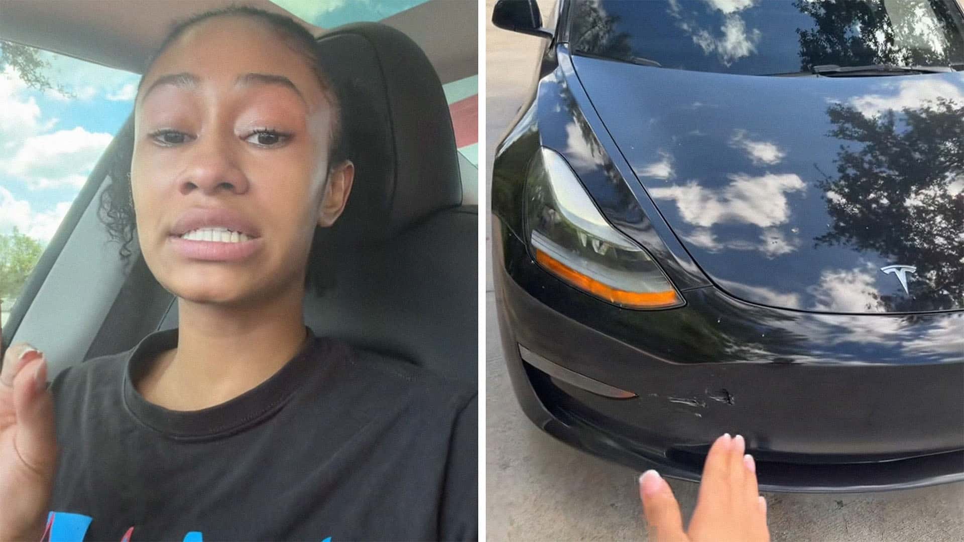 ‘I’m jamming on my brakes’: Woman says her Tesla started rolling itself ...