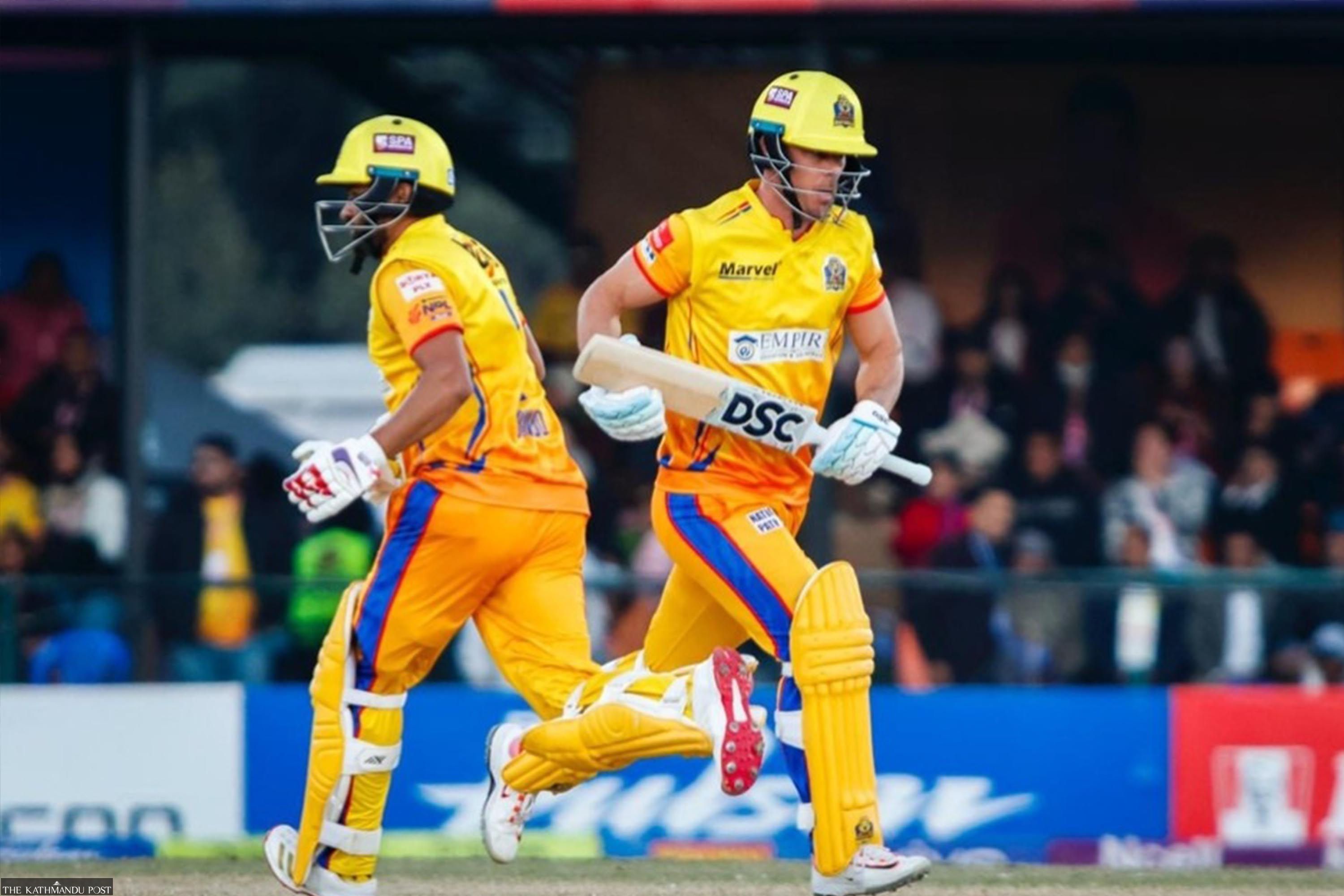 Sudurpaschim Royals post 17o-run target against Chitwan Rhinos in NPL clash