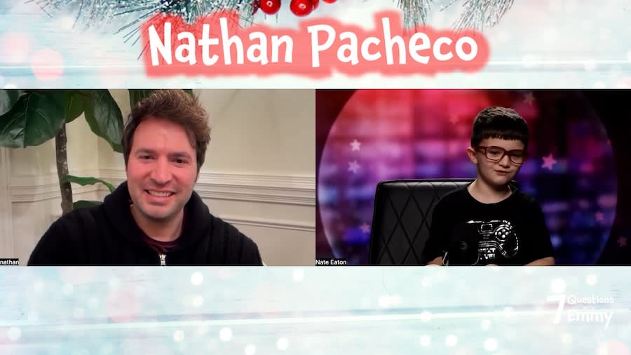 Emmy is sick, so 7-year-old Elliott fills in and interviews singer ...
