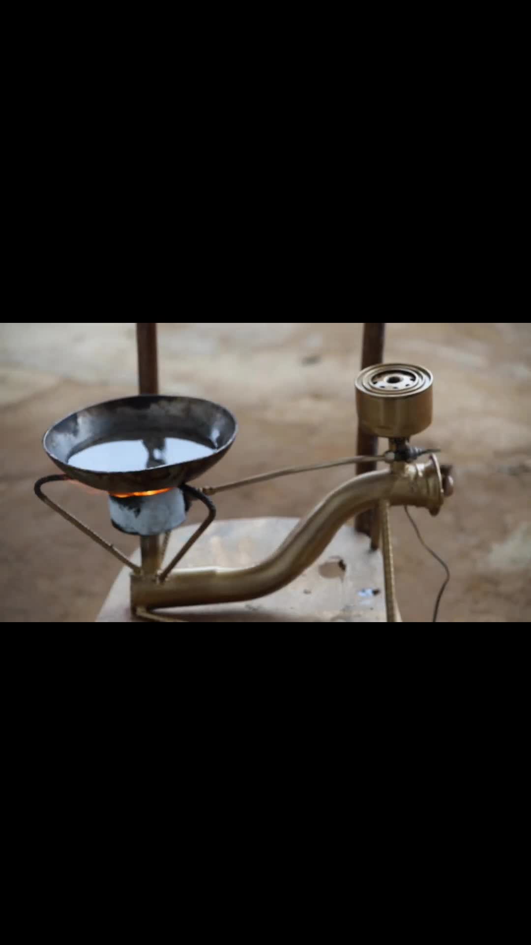 Excellent smokeless waste oil stove for cooking