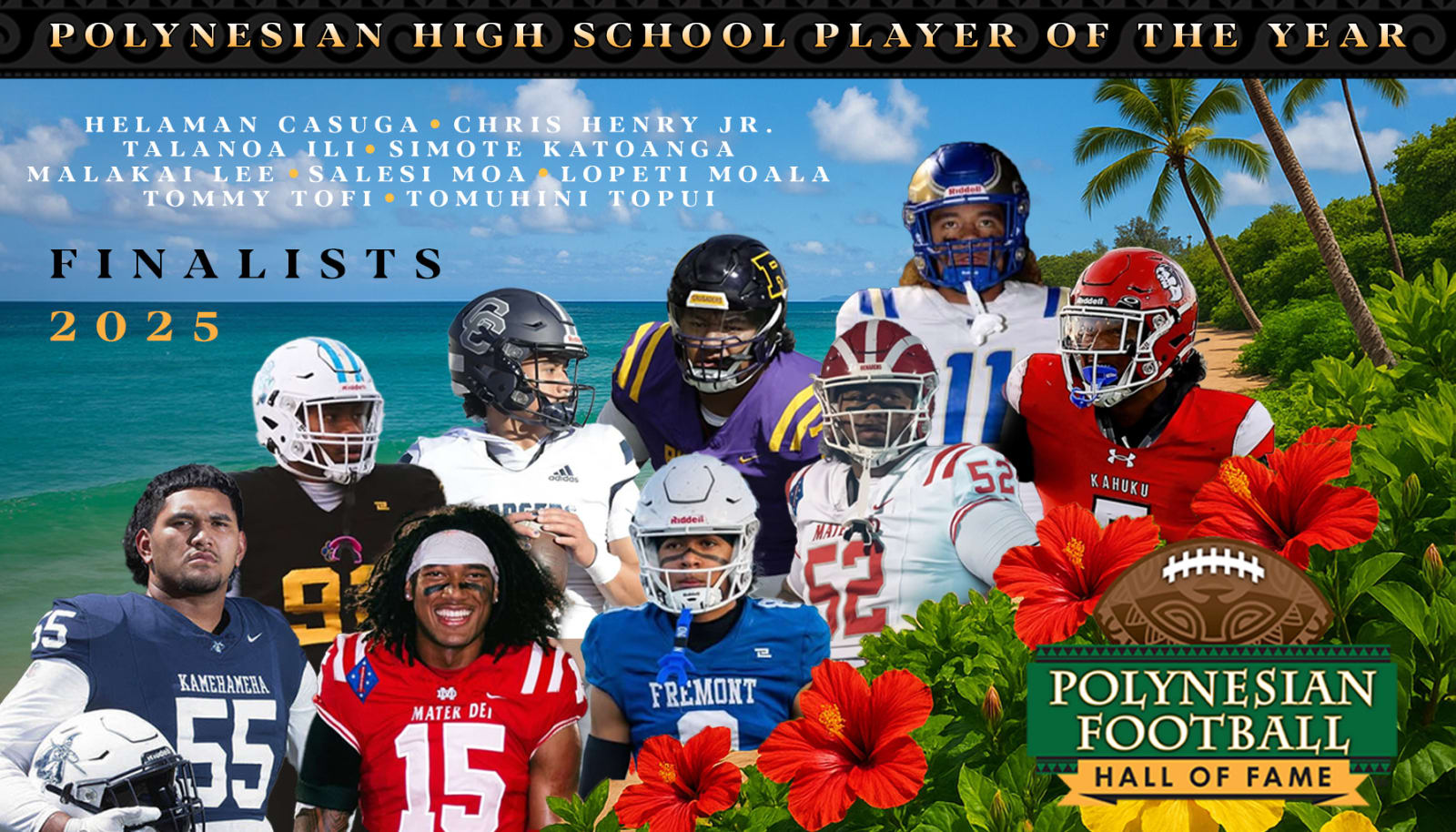 2025 Polynesian High School Football Player of the Year Award finalists ...