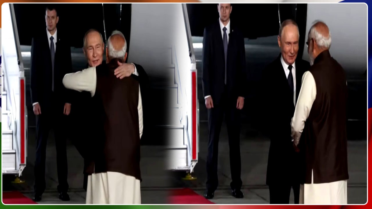 Putin-Modi viral bear hug moment captured on cam: Modi embraces ‘friend ...