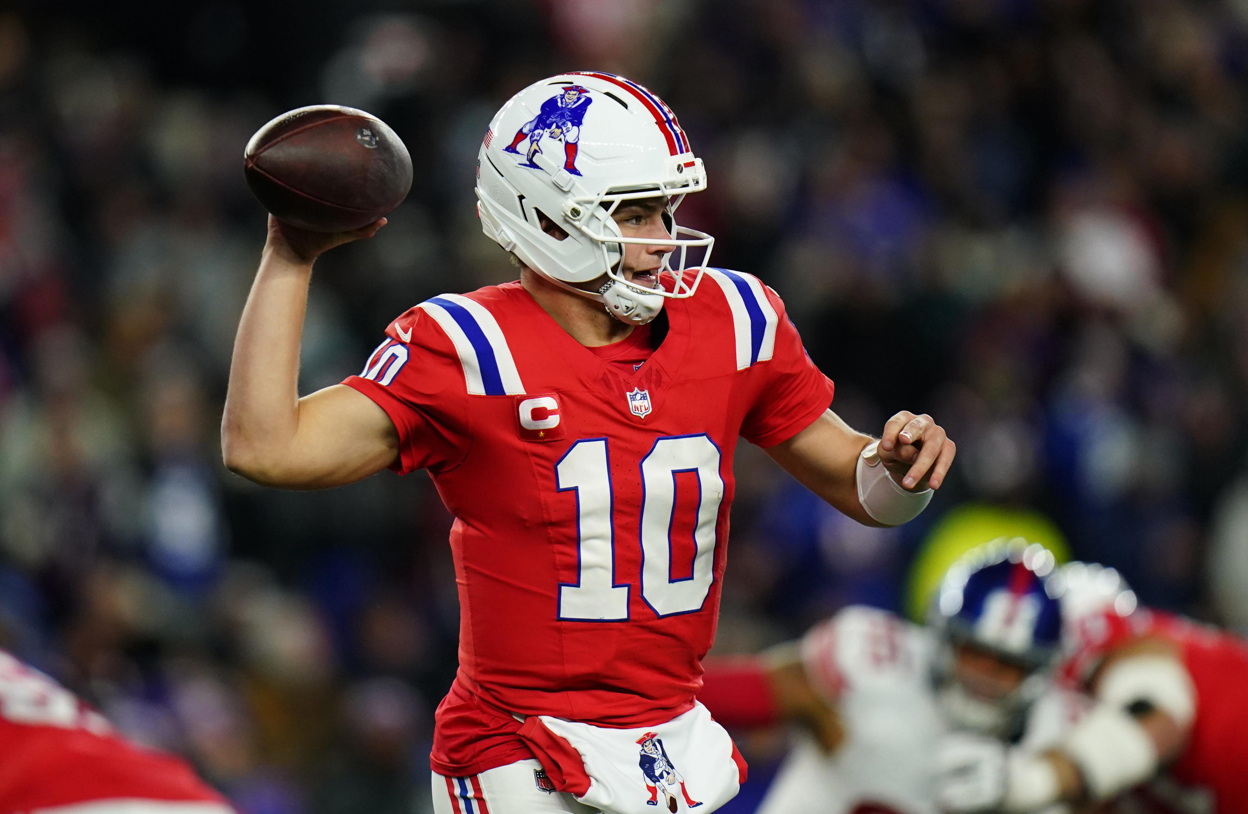 Drake Maye shows off blocking skills on viral TD during Patriots' loss