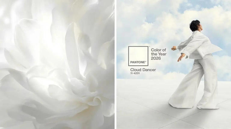 Cloud dancer is Pantone's colour of the year
